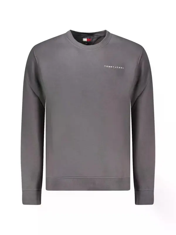 Tommy Hilfiger Logo-print Crew-neck Sweatshirt - Grey