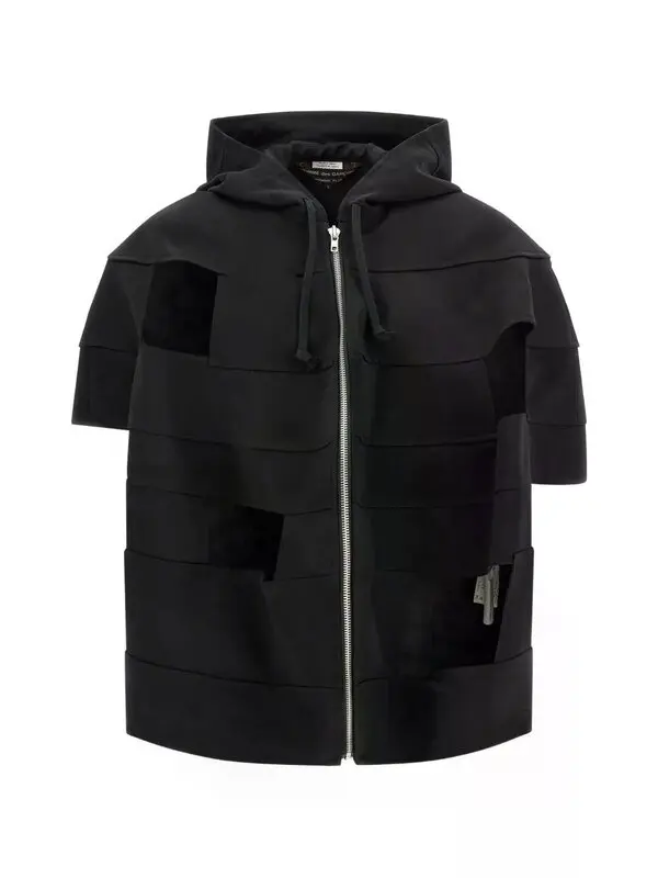 Comme Des Garçons Cut-out Armor-inspired Jacket - Black