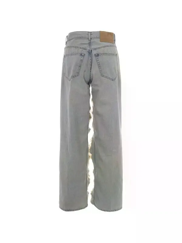 HAIKURE Bonnie Distressed Wide-leg Jeans - Blue