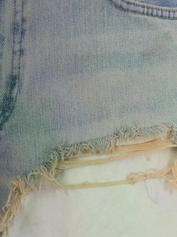 HAIKURE Bonnie Distressed Wide-leg Jeans - Blue