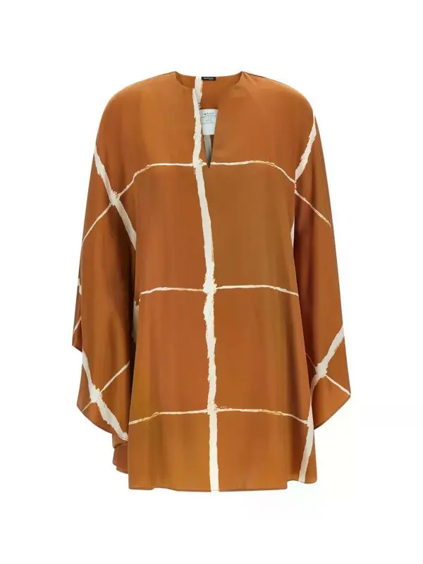Kiton Silk-satin Blouse - Brown