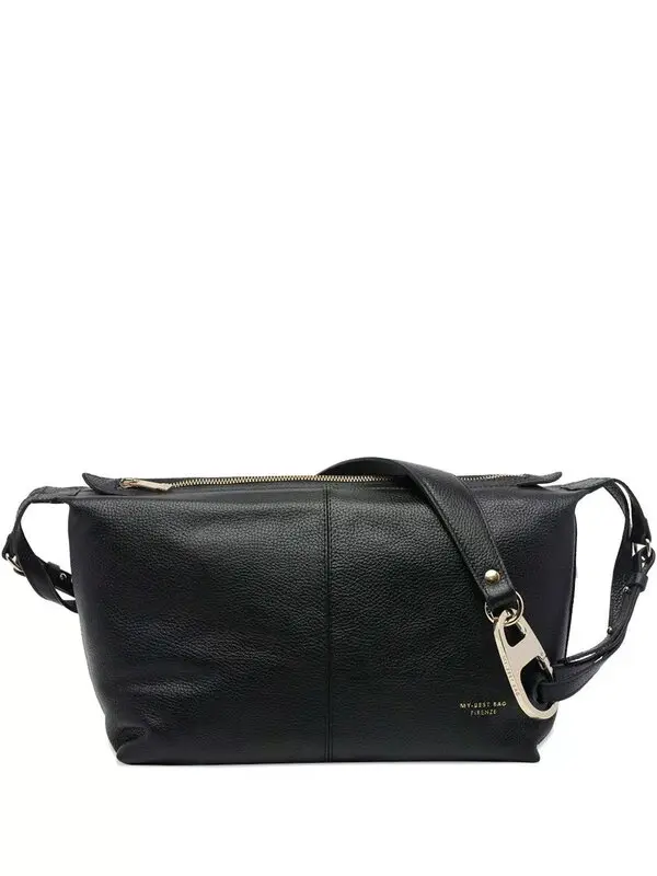 MY BEST BAG FIRENZE Grained-leather Shoulder Bag - Black