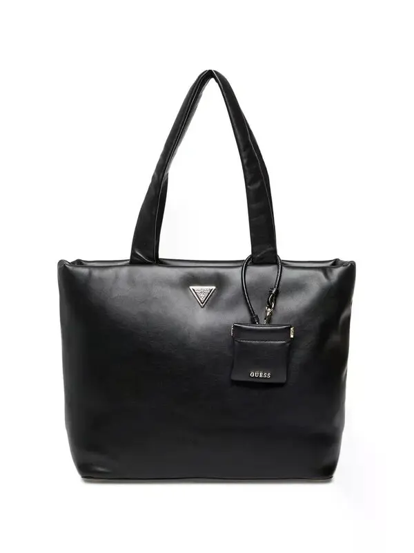 Guess Logo-plaque Padded Tote Bag - Black