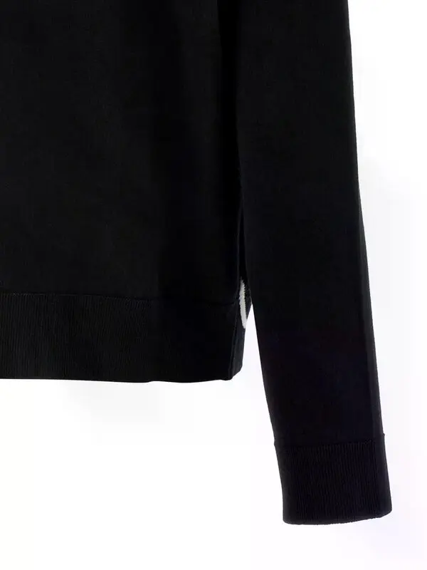 Balenciaga Jacquard Knit Sweater - Black