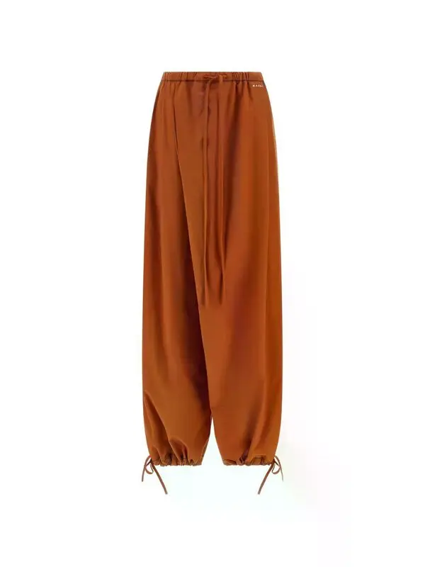 Marni Poplin Trousers - Orange