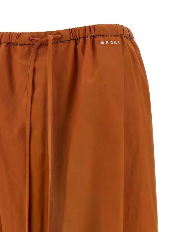 Marni Poplin Trousers - Orange