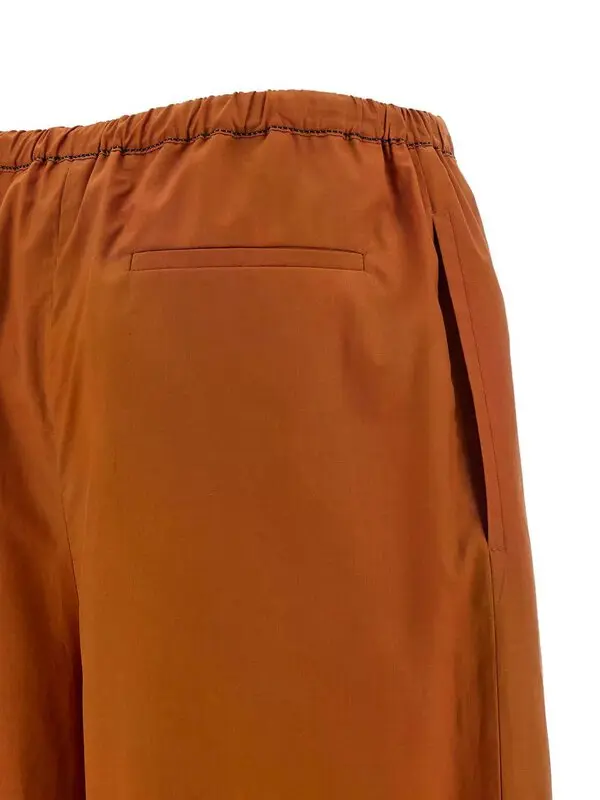 Marni Poplin Trousers - Orange
