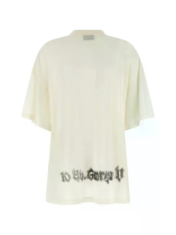 Balenciaga Salon De Couture Jersey T-shirt - Neutrals