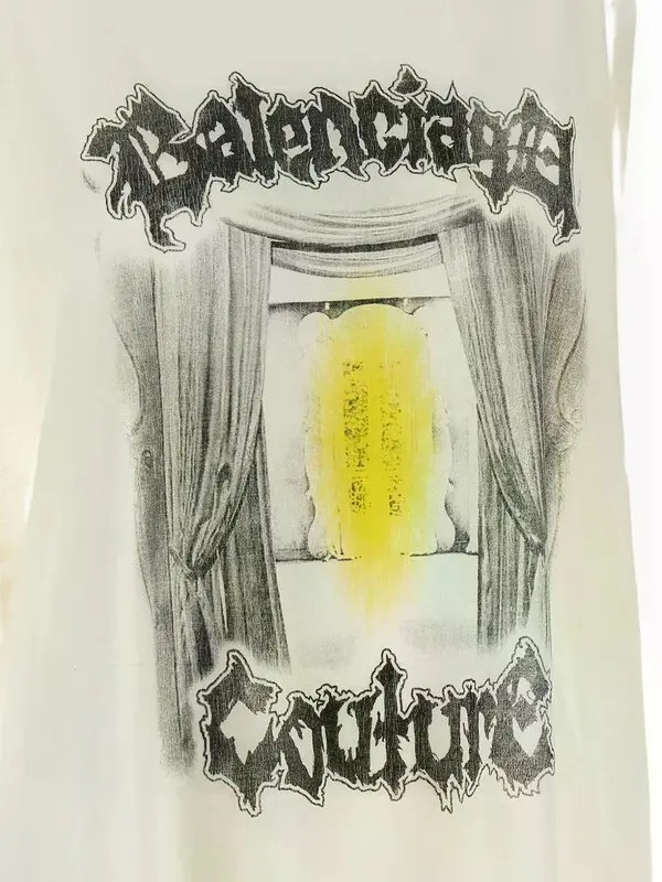 Balenciaga Salon De Couture Jersey T-shirt - Neutrals