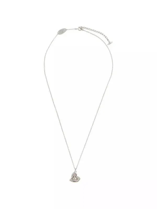 VIVIENNE WESTWOOD Faye Orb Heart Necklace - Silver