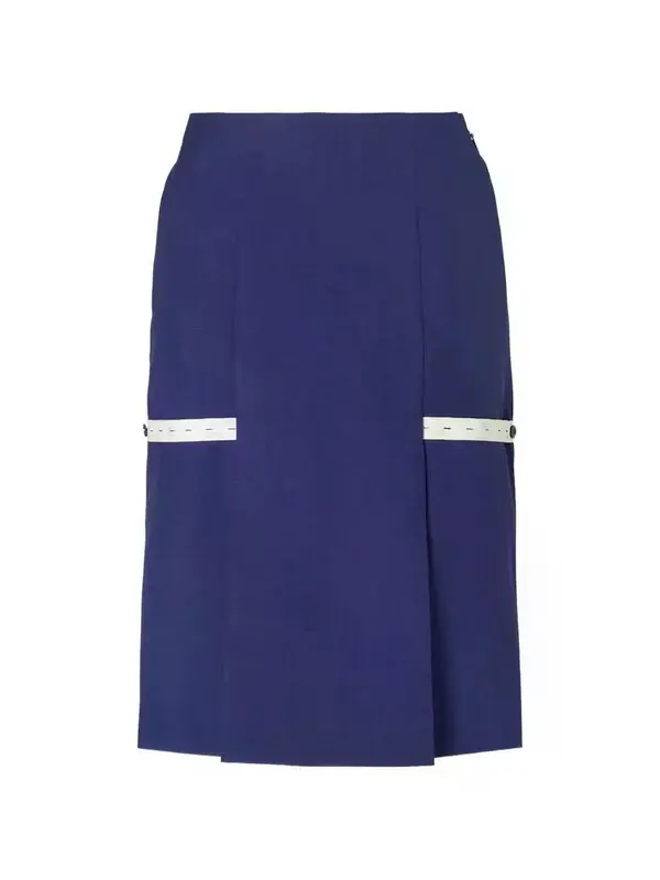 Fendi Panelled Midi Skirt - Blue
