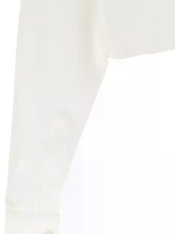 Balenciaga Embroidered-logo Cropped Shirt
