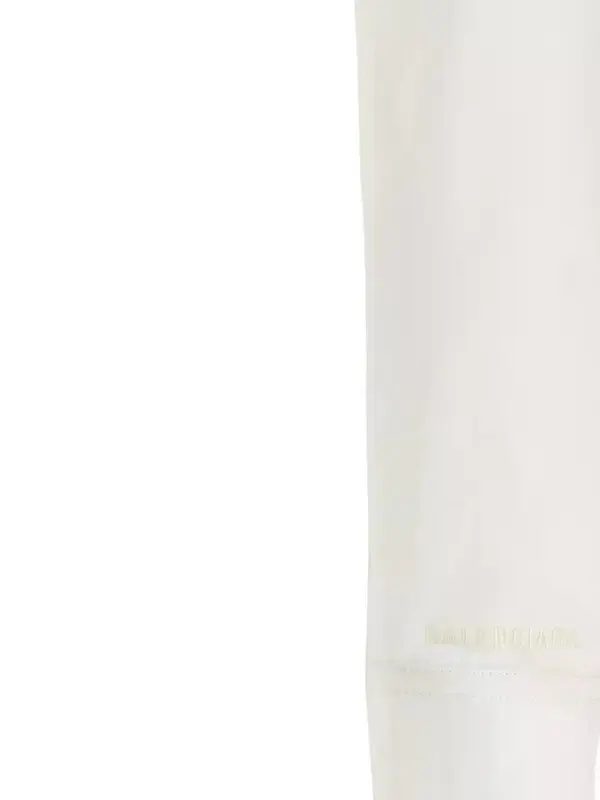 Balenciaga Embroidered-logo Cropped Shirt