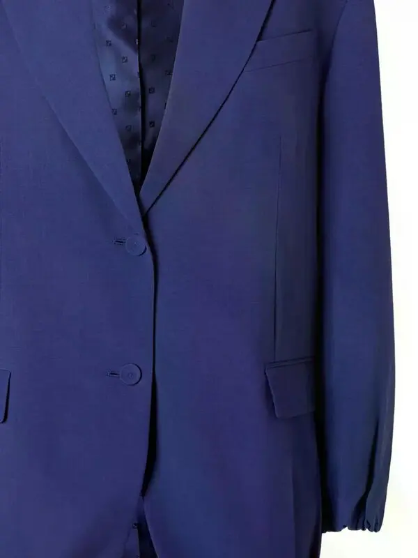 Fendi Single-breasted Blazer - Blue