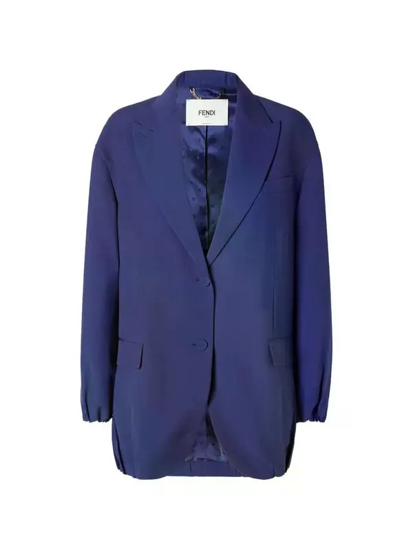 Fendi Single-breasted Blazer - Blue