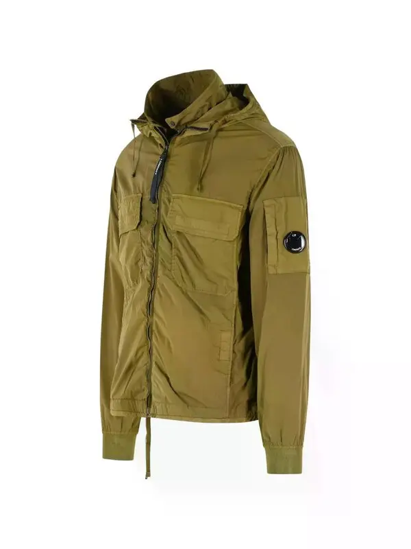 C.P. COMPANY Chrome-r Lens-detail Hooded Jacket - Green