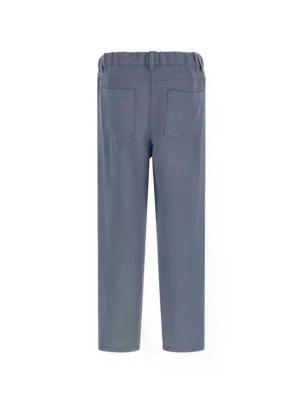 Brunello Cucinelli Trousers With Monili Detail - Blue
