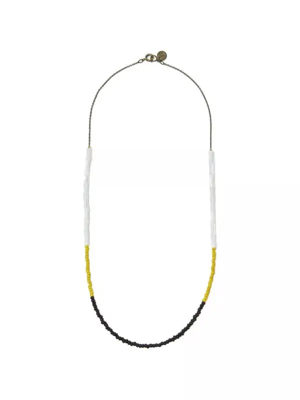 Undercover Beaded Necklace - Black