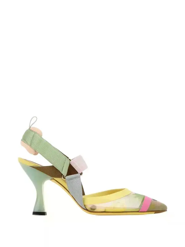 Fendi Colibrì Mesh Pumps - Green