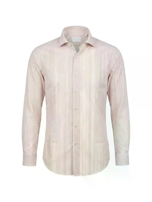 XACUS Striped Long-sleeve Shirt - Pink