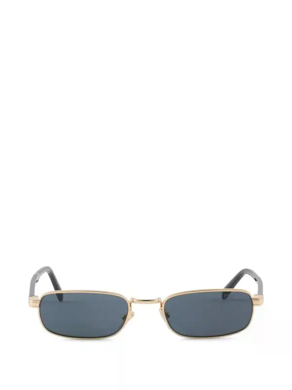 Prada Sunglasses With Metal Plaque - Gold