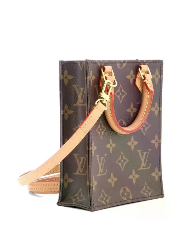 LOUIS VUITTON Petit Sac Plat Monogram Canvas - Brown