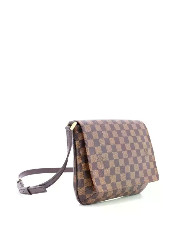 LOUIS VUITTON Musette Tango Damier Shoulder Bag - Brown