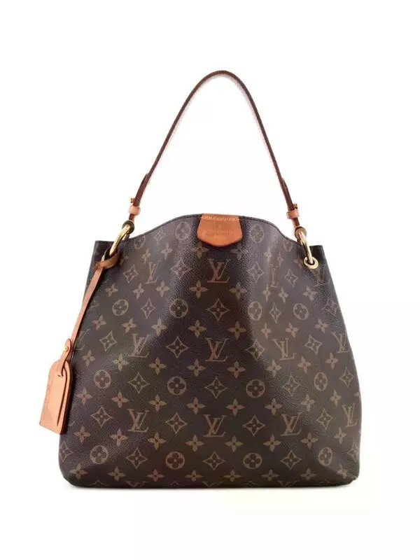 LOUIS VUITTON Graceful Handbag Monogram Canvas Pm Hobo Bag - Brown