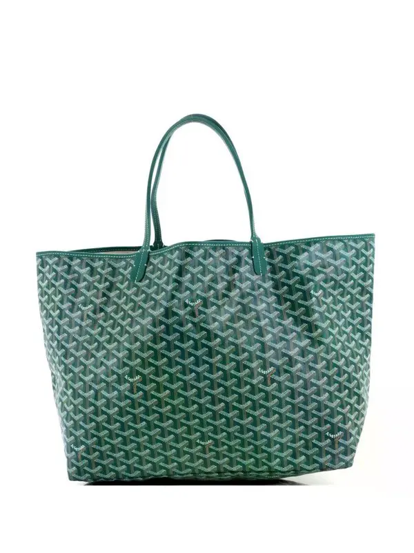 Goyard Saint Louis Coated Canvas Gm Tote Bag - Green