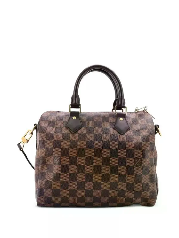 LOUIS VUITTON Speedy Bandouliere Damier 25 Satchel - Brown