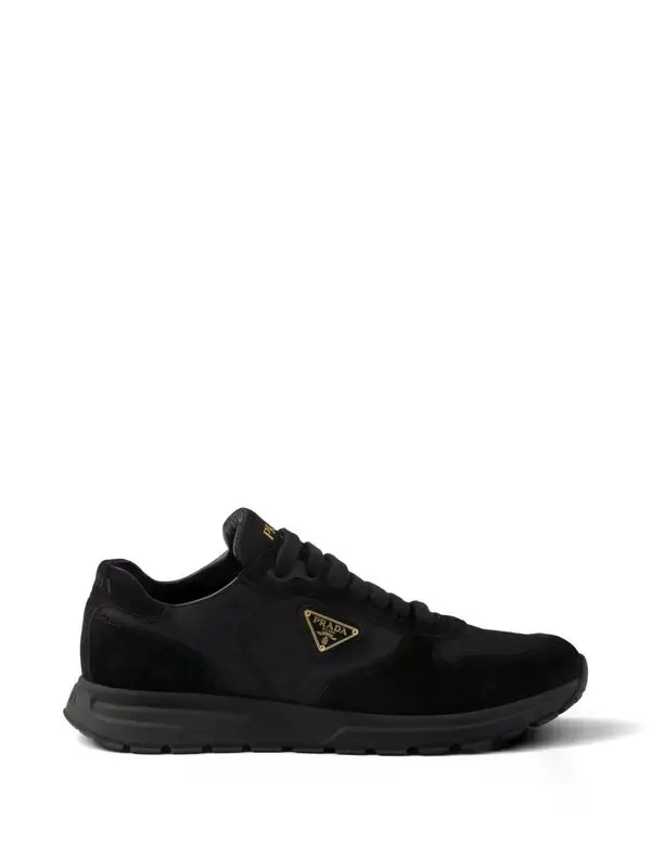 Prada Prax 2.0 Re-nylon And Suede Sneakers - Black