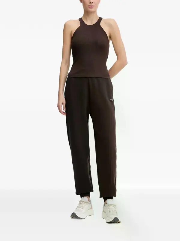Guess Racerback Ribbed Top - Brown