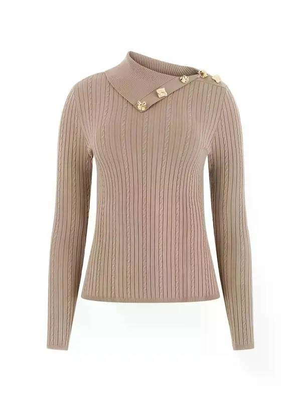 Guess Button-embellished Sweater - Neutrals