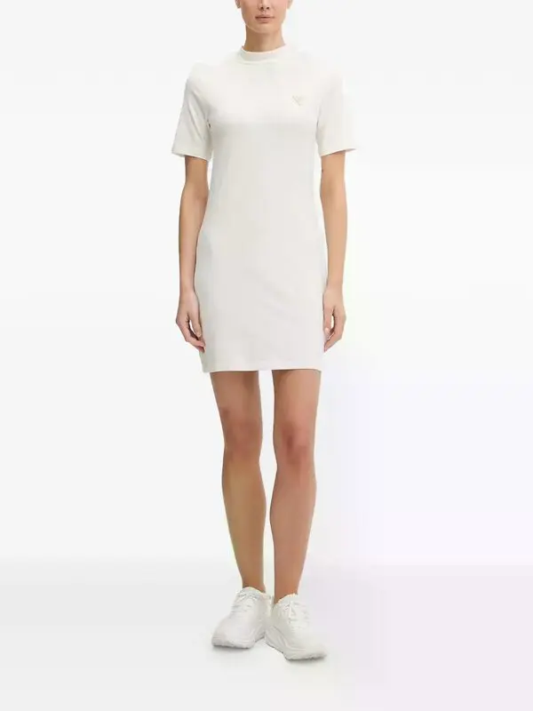 Guess Logo-detail Mini Dress - Neutrals