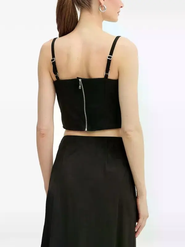 Guess Nunzia Sweetheart-neckline Tank Top - Black