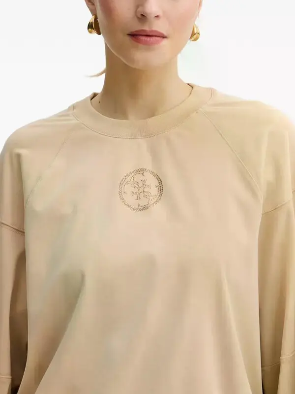 Guess Logo-embellished Sweatshirt - Neutrals