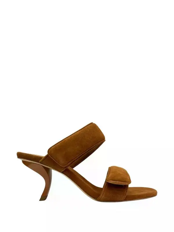GIABORGHINI Fumiko Suede Sandals - Brown