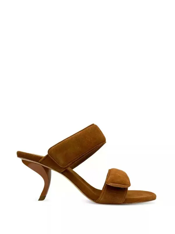 GIABORGHINI Fumiko Suede Sandals - Brown