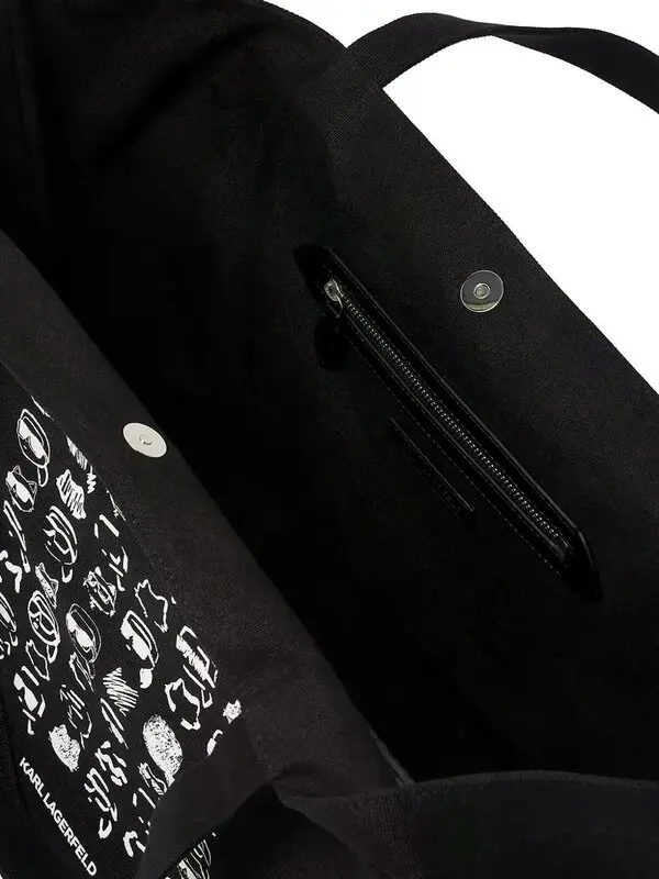 Karl Lagerfeld Graphic-print Canvas Tote