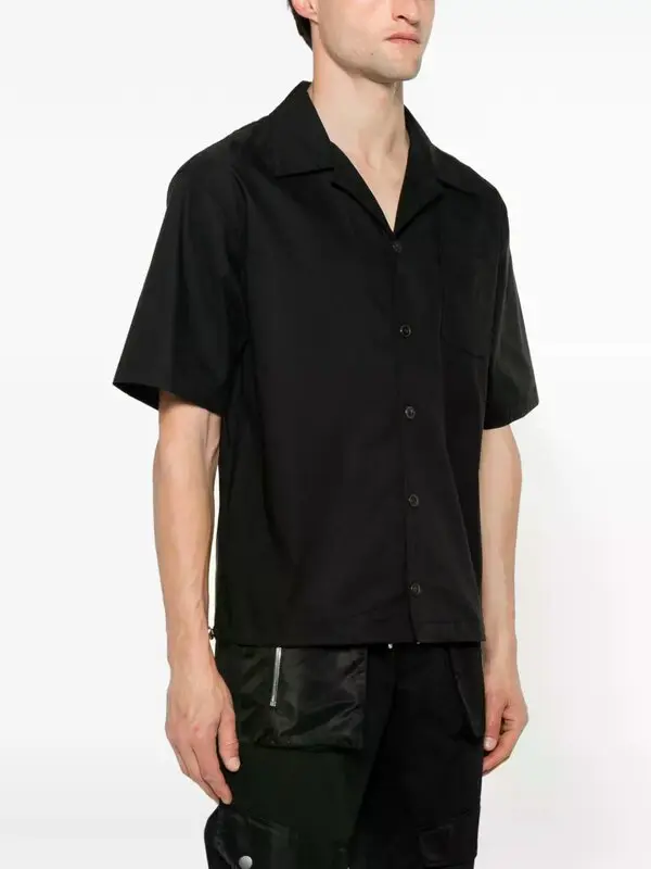 YES LONDON Camp-collar Short-sleeve Shirt