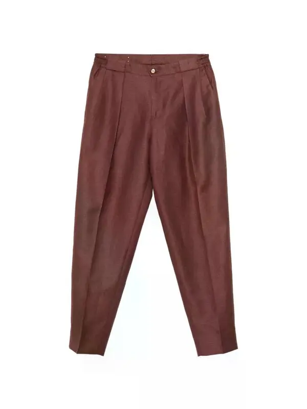 BRIGLIA 1949 Elasticated-waist Trousers - Red