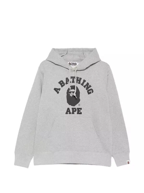 A BATHING APE Logo-print Hoodie - Grey
