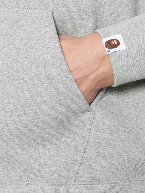 A BATHING APE Logo-print Hoodie - Grey