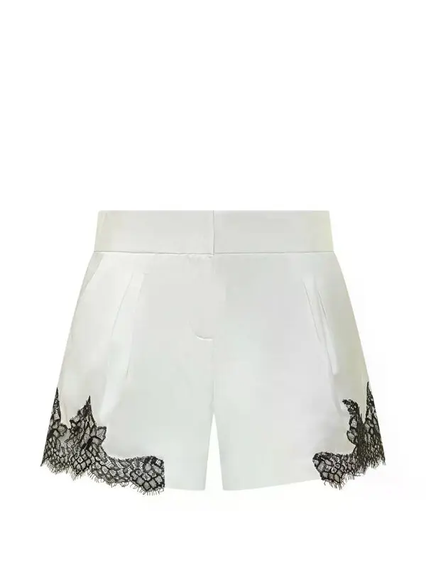 IRO PARIS Lace Trim Short - White