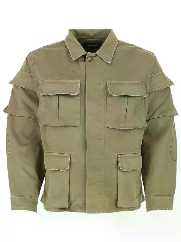 14BROS Logo-embroidered Military Jacket