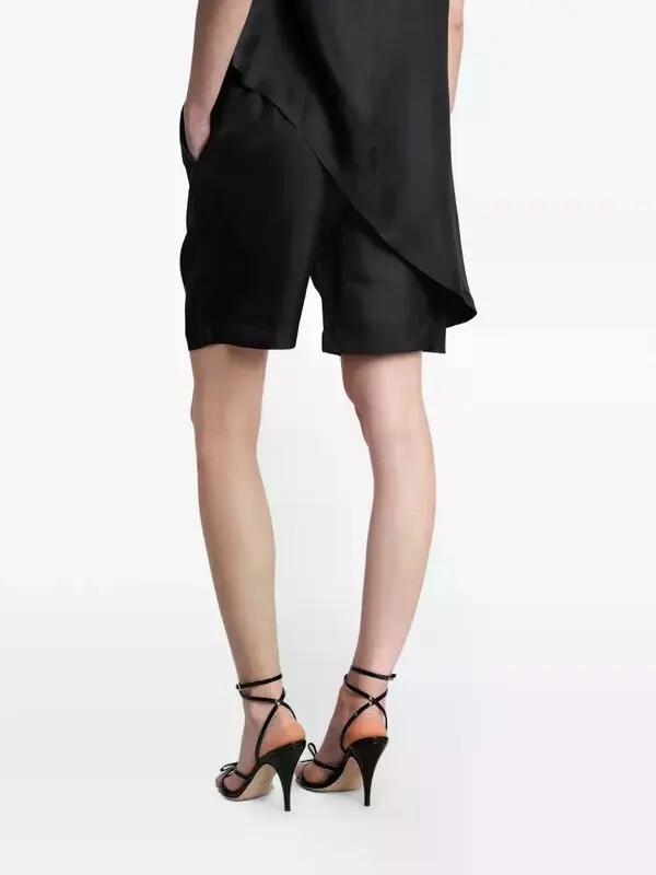 Loulou De Saison Elasticated-waist Twill Shorts