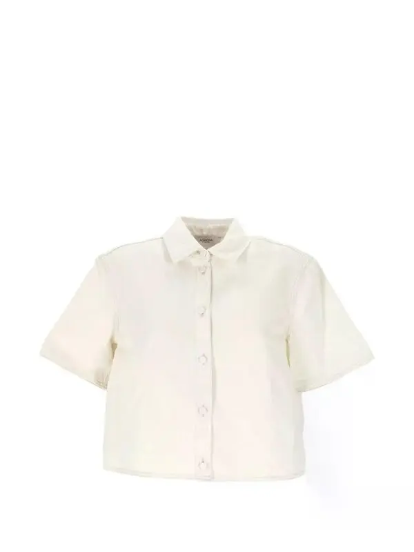 Agnona Button-fastening Cropped Shirt