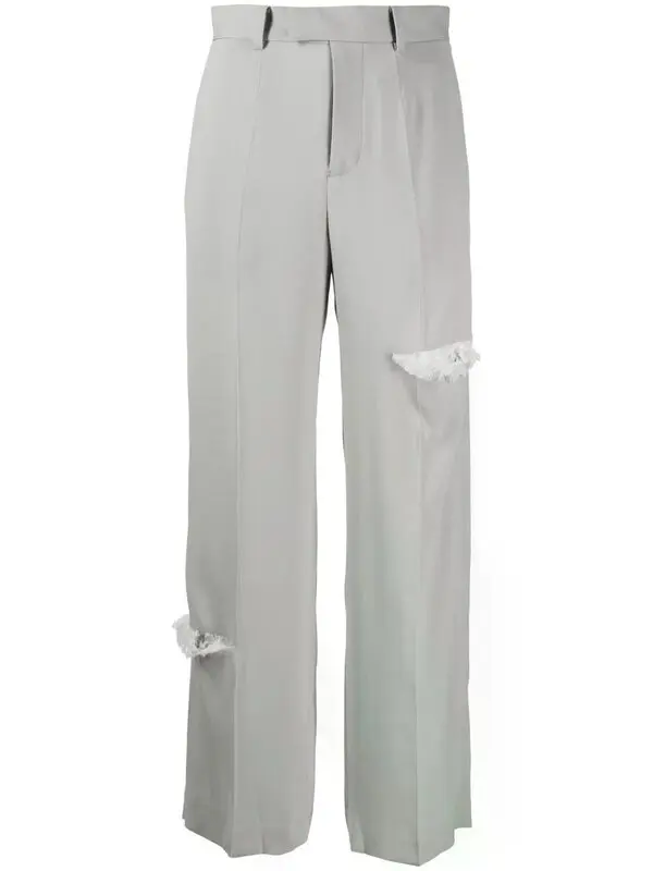 Undercover Distressed-effect Straight-leg Trousers