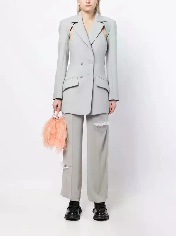 Undercover Distressed-effect Straight-leg Trousers