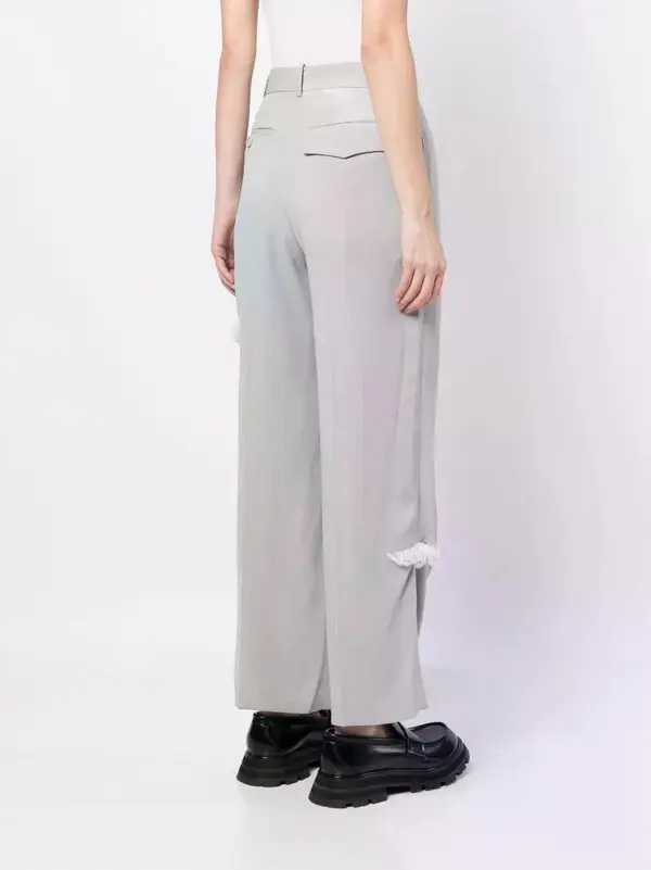Undercover Distressed-effect Straight-leg Trousers